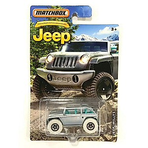 Matchbox Jeeps Willys, Anniversary Edition [Silver Body/White Wheels]