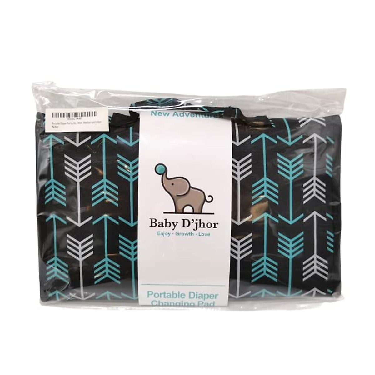 Portable Diaper Changing Pad by BabyDJhor, Open with One Hand, Unisex Baby Style, Excellent to Travel, Camping, Vacations, Gift, Register List and More. Newborn and Infant.