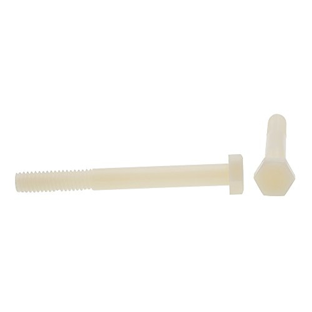 Prime-Line 9097752 Hex Head Cap Screws, 5/16 in-18 X 3 in, Nylon, (10-pack)
