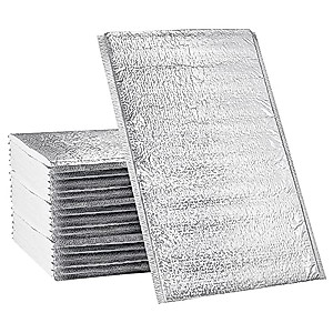 20Pcs Reusable Insulation Bags, 11.8x7.8inch - Thermal Box Liners, Metalized Box Liners for Lunch Box Shopping Bag Insulation Lining Waterproof Insulation Package