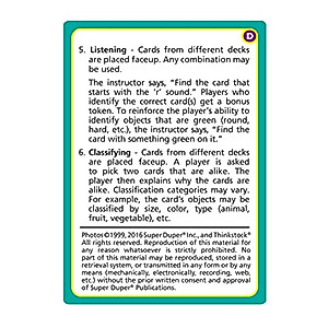 Super Duper Publications | Articulation Photos K Sound Fun Deck Flash Cards | Educational Learning Resource for Children