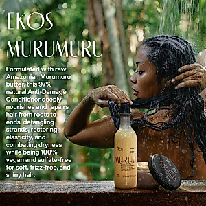 natura - Ekos Murumuru Restoring Conditioner - Anti-Damage - Hair Detangler & Moisturizer - Combat Dryness - Vegan Hair Care - Brazilian Beauty Secrets - Personal & Self Care - 10.1 fl oz (300ml)