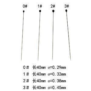 Lind Kitchen 100 Pieces/Can 40mm 3# Stainless Steel Pins for Entomology, Dissection and Butterfly Collections