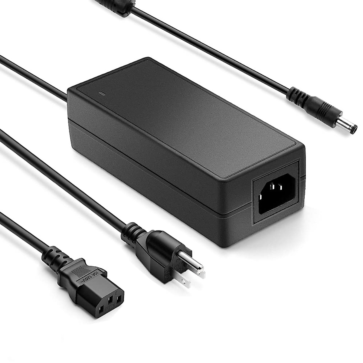 JOVNO 12V Power Supply Adapter DC 12 Volt 8A 96W Power Converter 100-240V AC to DC 12V 8 Amp 7.5A 7A 6.5A Transformer LED Driver 5.5x2.5mm Tip 7.5ft Cord for LED Strip Light CCTV Camera LCD Monitor