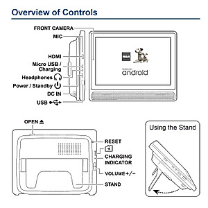 RCA 10" Touchscreen Tablet PC/DVD Combo Featuring Android 6.0 (Marshmallow)