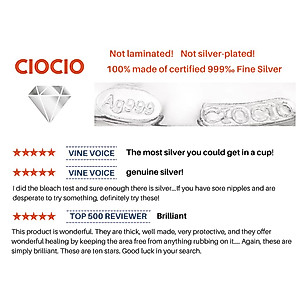 Silver Nipple Covers Breastfeeding - Silver Nursing Cups - Nipple Shields for Nursing Newborn - Breastfeeding Essentials - Soothe Cracked Nipples - The Original Silver Nursing Pads - 999‰ Fine Silver