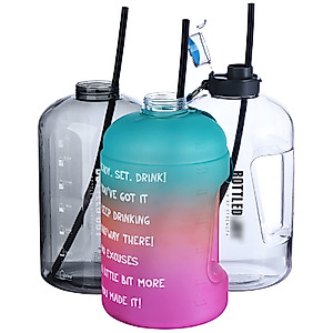 ALINK 15 inch Extra Long Reusable Black Silicone Straws, 4-Pack Flexible Straws for Stanley 40 oz Tumbler, 1 Gallon Water Bottle, Wine Bottle, 128 64 oz Tumbler with Brush