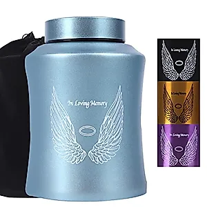 Angle Wings Urns for Human Ashes - Cremation Urns Adult for Funeral, Burial or Home - Decorative Urn for Ashes Male Female