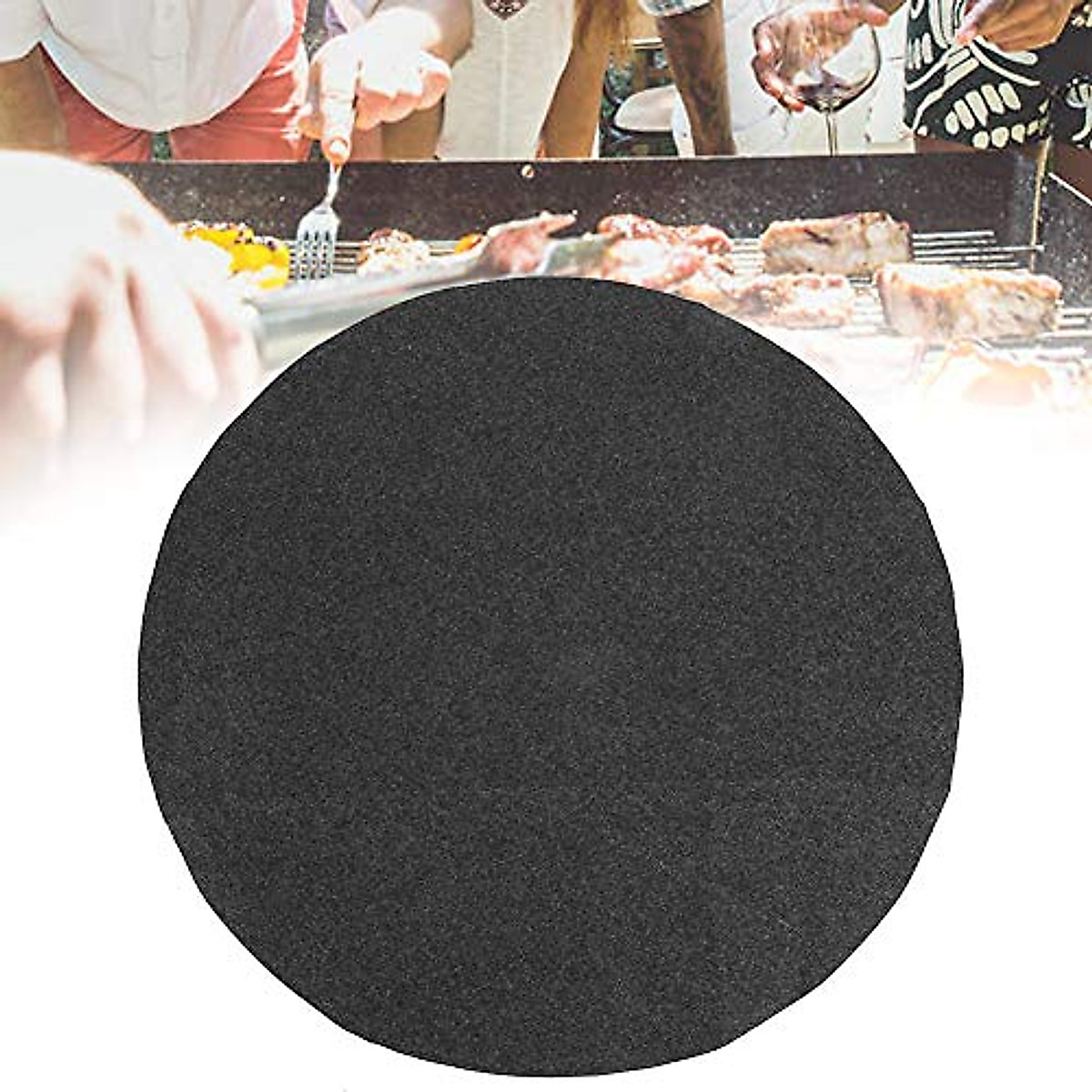 Grill Mat,BBQ Grill Mat,36inch Round Shape Barbecue Mat,Oil Resistant BBQ Floor Protective Mat,for Home Party Use for Under BBQ, Absorbent Oil Pad Protector, Grill Mat,BBQ Grill Mat,36inch Round