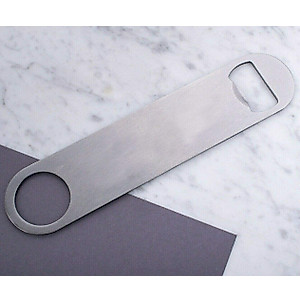 Opaceluuk 4 PCS Beer Bottle Openers,Bar Key for Bartender,Simple and Effective Flat Beer Openers(Skateboard-Silver)