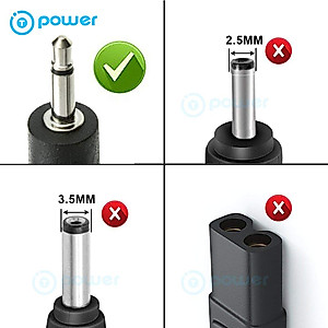 T-Power Charger for Remington Mb-200 Mb200 Mb310 Mb320 Mb310c Mb320c Pa3215U Titanium Mustache and Beard Trimmer Ac Dc Adapter Power Supply