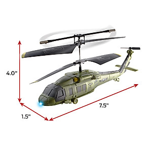 AIR BANDITZ (w/Gyroscope 3.5CH IR/USB Sikorsky Black Hawk, United States Army, Fun to fly, Remote controlled helicopter, Officially licensed, Great gift