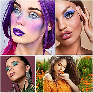 Green Eyeshadow Palette,Highly Pigmented Matte Glitter Eyeshadow,15 Shades Colorful Metallic Glitter Matte Eye Shadow Palette,Long Wear Green Emerald Yellow Makeup Palette Eyeshadow Forest for Women