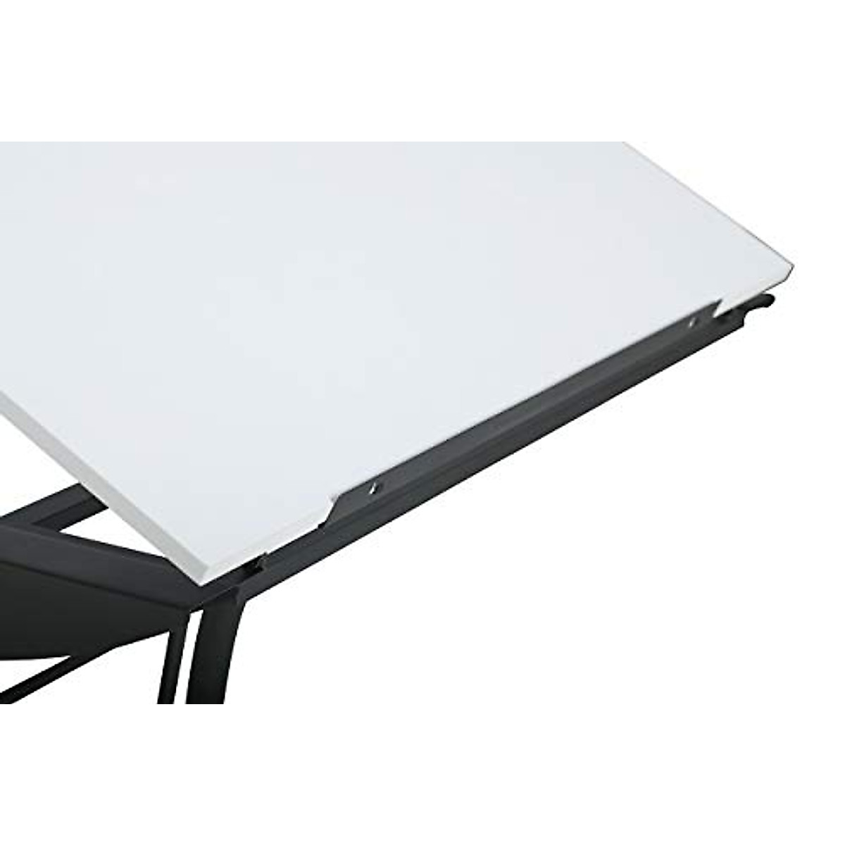 SD STUDIO DESIGNS Triflex Drawing Table, Sit to Stand Up Adjustable Office Home Computer Desk, 35.25" W X 23.5" D, Charcoal Black/White