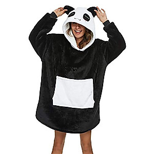 Wearable Blanket Sweatshirt Unisex Panda Hoodie Oversized
