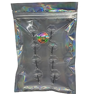 Generic 8pcs Adhesive Hooks for Hanging Transparent Self Adhesive Shower Hooks Hangers for Home and Office, Sticky Hooks for Kitchen Bathroom Water & Oil Proof Strong 22lb(Max) Door Coat Hooks