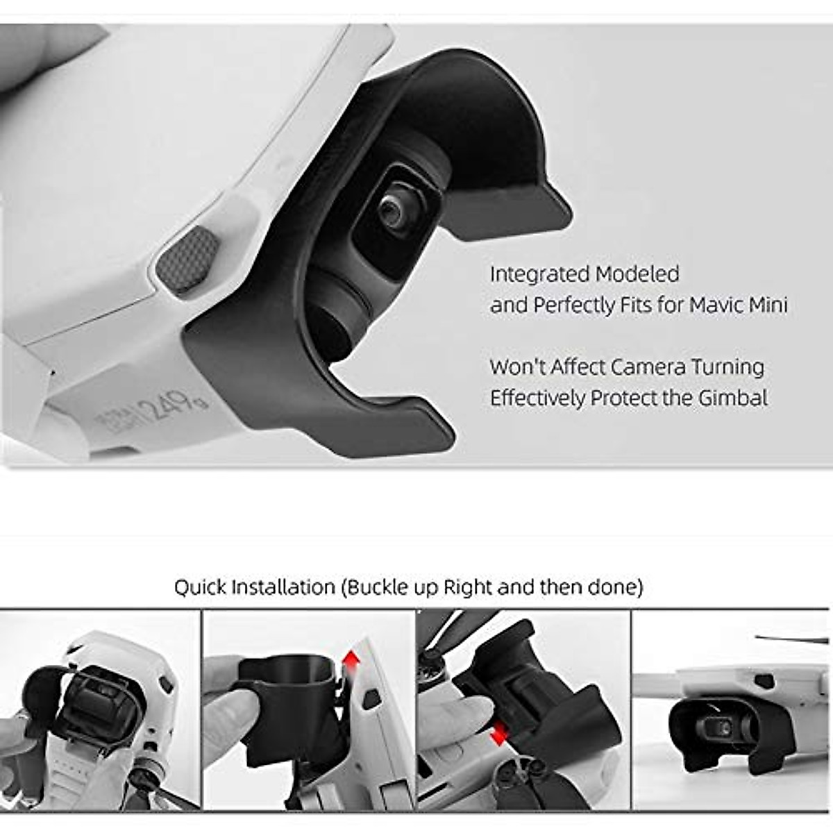 Mavic Mini Accessories Gimbal Camera Protector Hood,Lens Cover Guard for DJI Mavic Mini, Mini 2 Camera