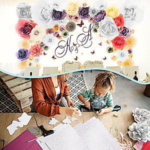 100 Sheets Silver Glitter Cardstock 8.5x11 Double-Sided, Goefun 80lb No-Shed Shimmer Glitter Paper for Scrapbook, Birthday, Wedding Party, Decorations (Not Suitable for Printing)