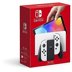 Nintendo Switch OLED Model w/ White Joy-Con (Renewed)