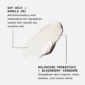 Versed Gentle Cycle Hydrating Milky Cleanser - Lightweight Daily Facial Wash Removes Makeup for Moisturized Skin - Oat Milk and Marula Oil Nourish Dry, Sensitive Skin - Vegan (5 fl oz)