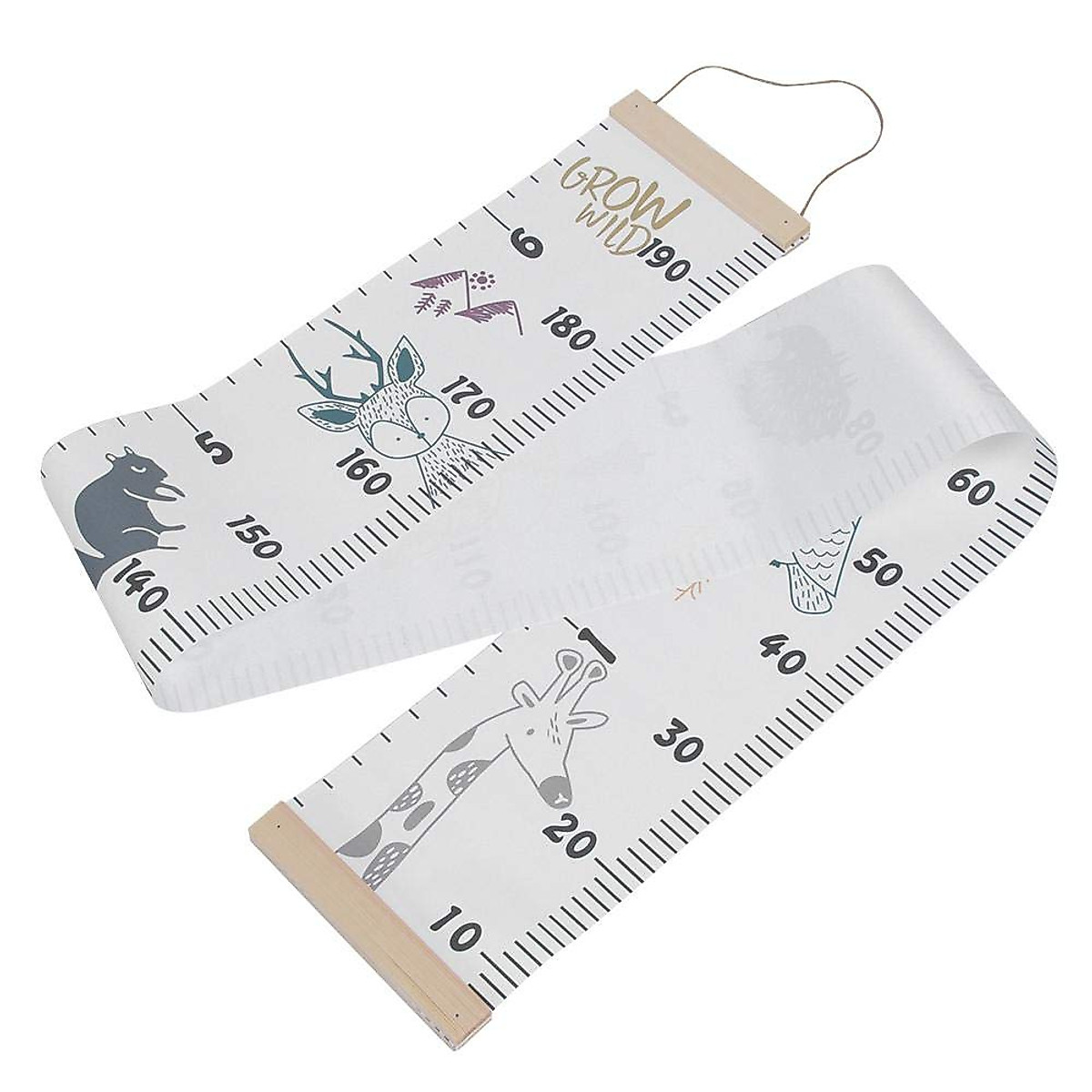 Tnfeeon Growth Chart for Kids, Portable Height Measurement Growth Chart Ruler Ideal Wall Decor in Kids Room Playroom or Nursery Decoration(#1)