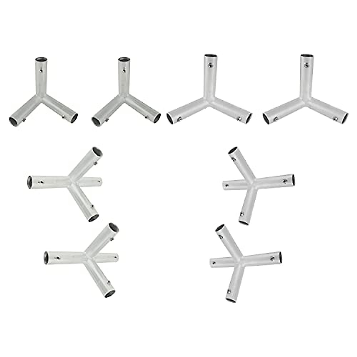 Simond Store Canopy Fittings Kit for 10’X 30’ Frame Slant Roof, Low Peak Connectors for Carport Frame Boat Shelter Outdoor Canopies Party Tents Garage Batting Cage Garden Shade