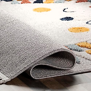 nuLOOM Amiah Graphic 4x6 Area Rug for Living Room Bedroom Dining Room Nursery Kitchen, Multicolor