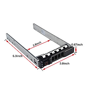 2.5" SAS SATA Hard Drive Tray Caddy Compatible with Dell G176J PowerEdge R610 T610 R620 R710 T710 R720 R815 R820