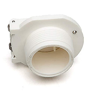 ATIE W400BWHP, GW9530 White Free Rotation Pool Vacuum Vac Lock Safety Wall Fitting Replacement for Zodiac, Hayward, Pentair Suction Pool Cleaners (2 Pack)