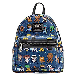 Loungefly Star Wars Chibi Character Print Mini Backpack
