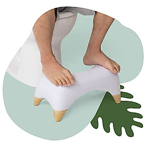 TUSHY Spa Bamboo Premium Bidet Attachment and Relaxed Ottoman Bundle