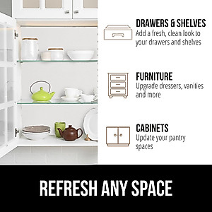 Gorilla Grip Peel and Stick Adhesive Removable Liner for Books, Drawers, Shelves and Crafts, Easy Install Kitchen Decor Paper, Contact Liners Cover Book, Drawer, 11.8 in x 20 FT Roll, Clear Matte