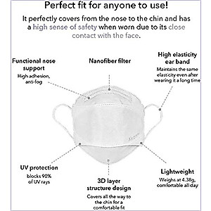 [20 Pack] [Air Queen] White 3-Layers Face Safety Mask for Adult + 1 [Black] All Keeper KF94 Mask [Individually Packaged] [Both Made in KOREA]