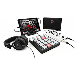 IK Multimedia iRig Pads MIDI groove controller, portable & lightweight MPC-style beat machine with 16 velocity-sensitive backlit rubber pads - studio equipment for iPhone, iPad, Android, Mac, PC
