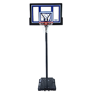 Lifetime 1479 Courtside Height-Adjustable Portable Basketball System with 48-Inch Shatter Guard Fusion Backboard
