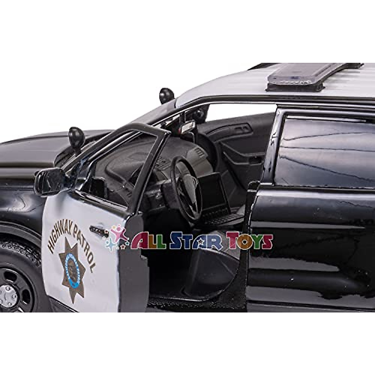 Motormax 1/24 CHP California Highway Patrol B&W Ford PI Utility Police SUV