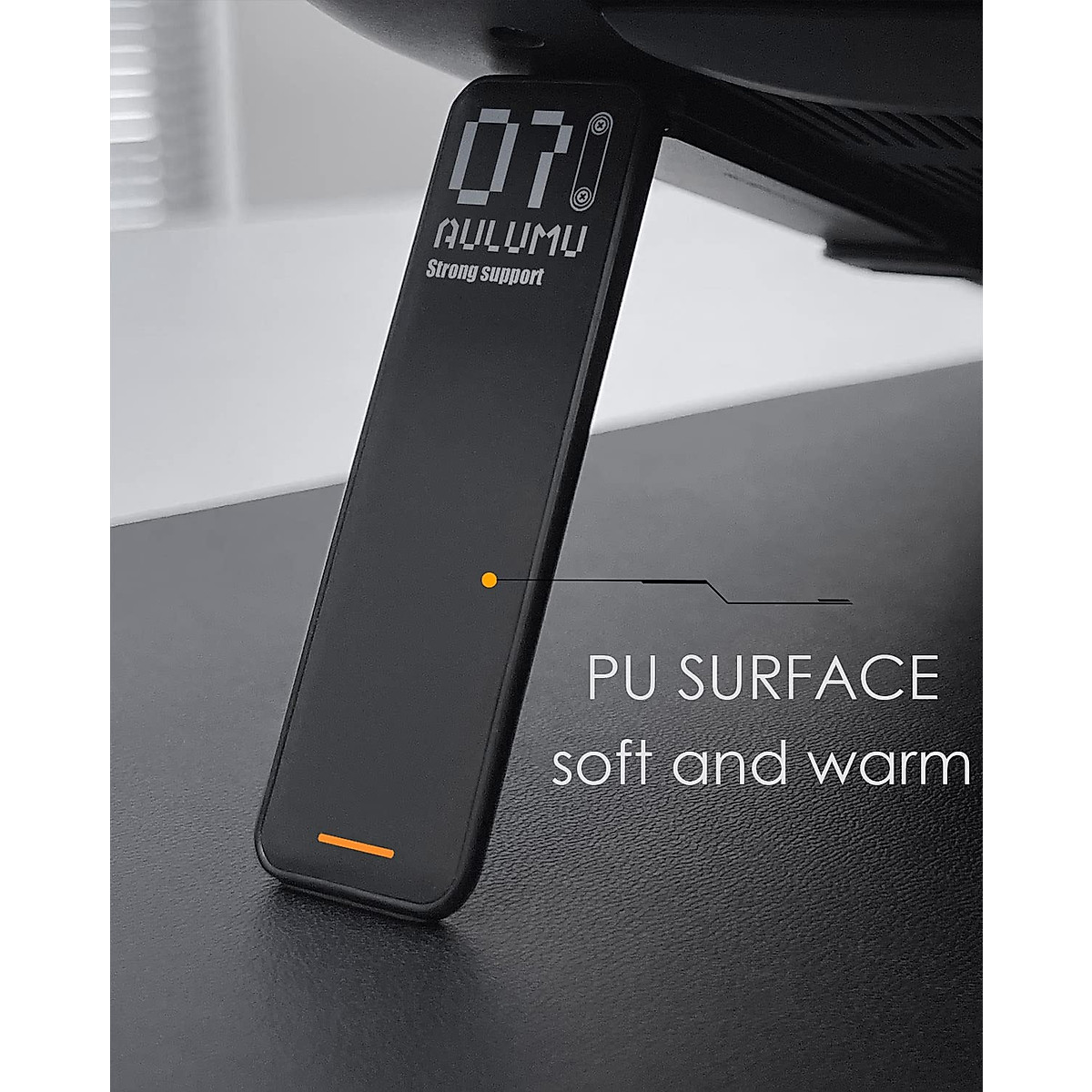 Aulumu G07 Portable Laptop Stand, Pop Up Leg Stands Laptop, Ergonomic Laptop Riser Lift for Desk for All Laptops, Tablets, 8-20'', Black