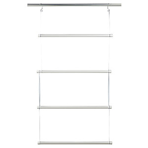 SSWBasics White PVC Tubular Ladder Mannequin - Great for Displaying Housewares, Bedding and Clothing
