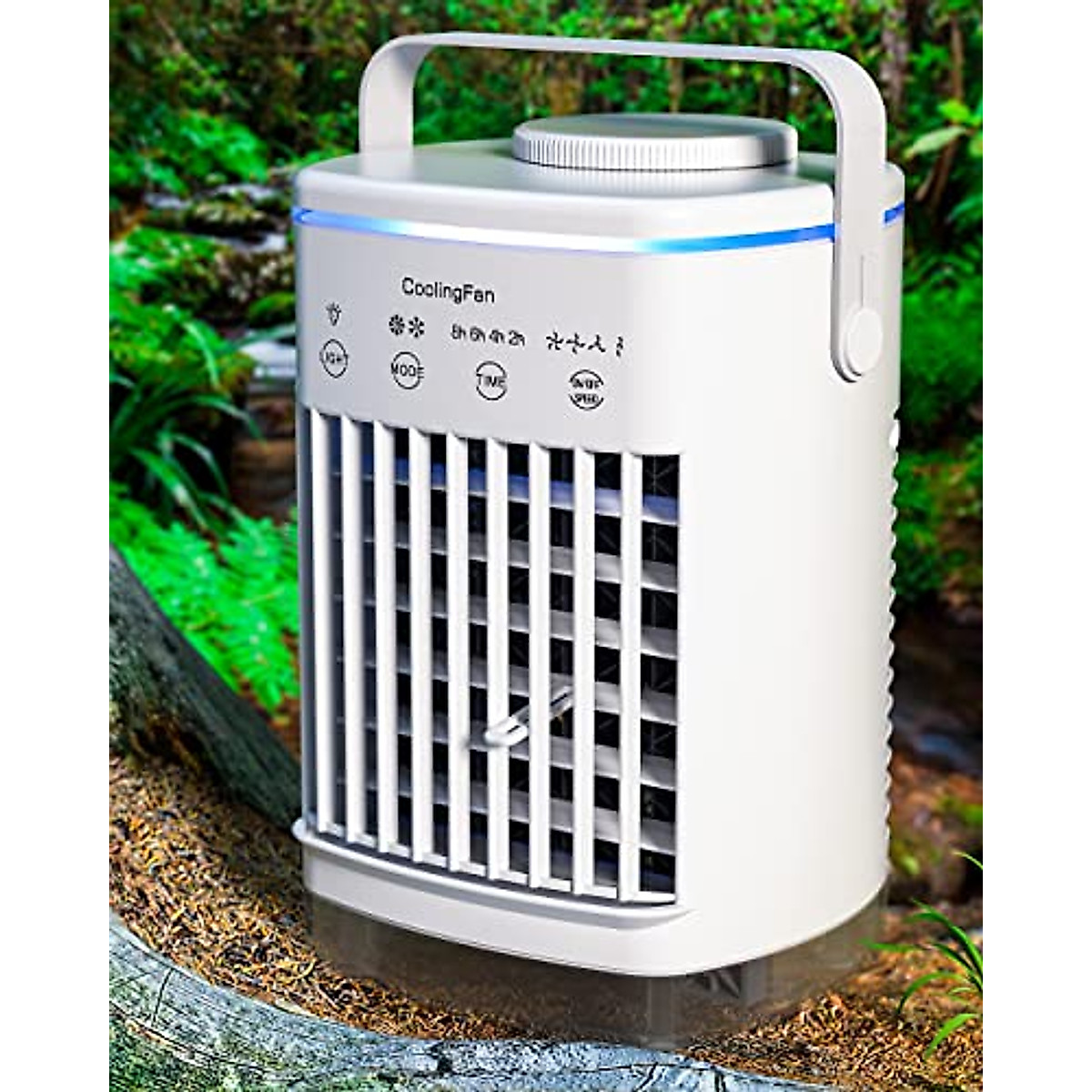 Small Portable Air Conditioner, Evaporative Air Cooler Portable, Personal Air Conditioner Mini Portable, Fans that Blow Cold Air, Desktop Cooling Humidifier Fan for Small Room/Office/Dorm/Bedroom