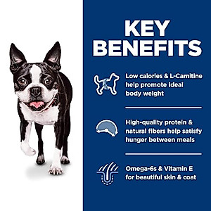 Hill's Science Diet Light , Adult 1-6, Weight Management Support, Small Kibble, Dry Dog Food, Chicken & Barley, 15 lb Bag