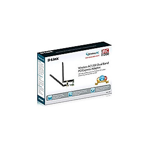 D-Link PCI Express Wireless Adapter Card AC1200 Dual Band Gigabit Ethernet Network Wi-Fi PCIe Desktop (DWA-582)