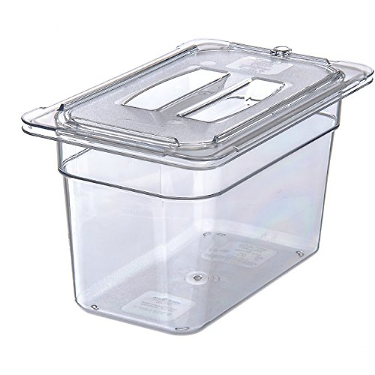 Carlisle FoodService Products Plastic Food Pan 1/4 Size 6 Inches Deep Clear