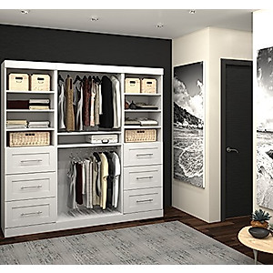 Bestar Pur Closet Organizer in White, 86W