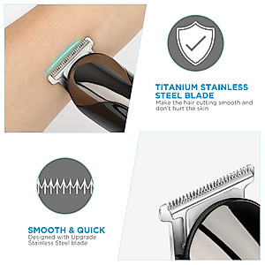 Beard Trimmer for Men, YESMET Professional Hair Clippers, Fast Rechargeable Cordless Hair Trimmer with Waterproof Low Noise, Electric Hair Cutting Kits for Head, Nose, Mustache, Face, Body Grooming