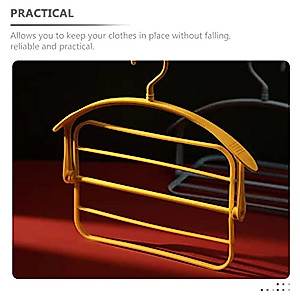 iplusmile Clothes Hanger Rack Drying Rack Clothing 2pcs Clothes Drying Rack Plastic Clothes Hangers Multifunctional for Hanging Sweaters Shoes Towels Diapers Bra Scarf Laundry Drying Rack