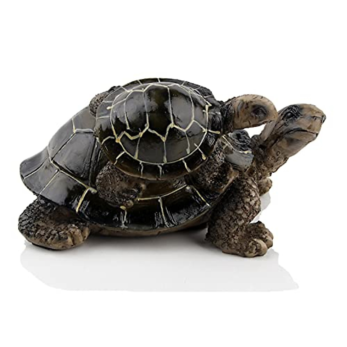 ABEESEA Sea Turtle Figurine Statue Garden Sea Turtle Animal Statue Indoor Outdoor Pond Decor - Mother and Child Turtle