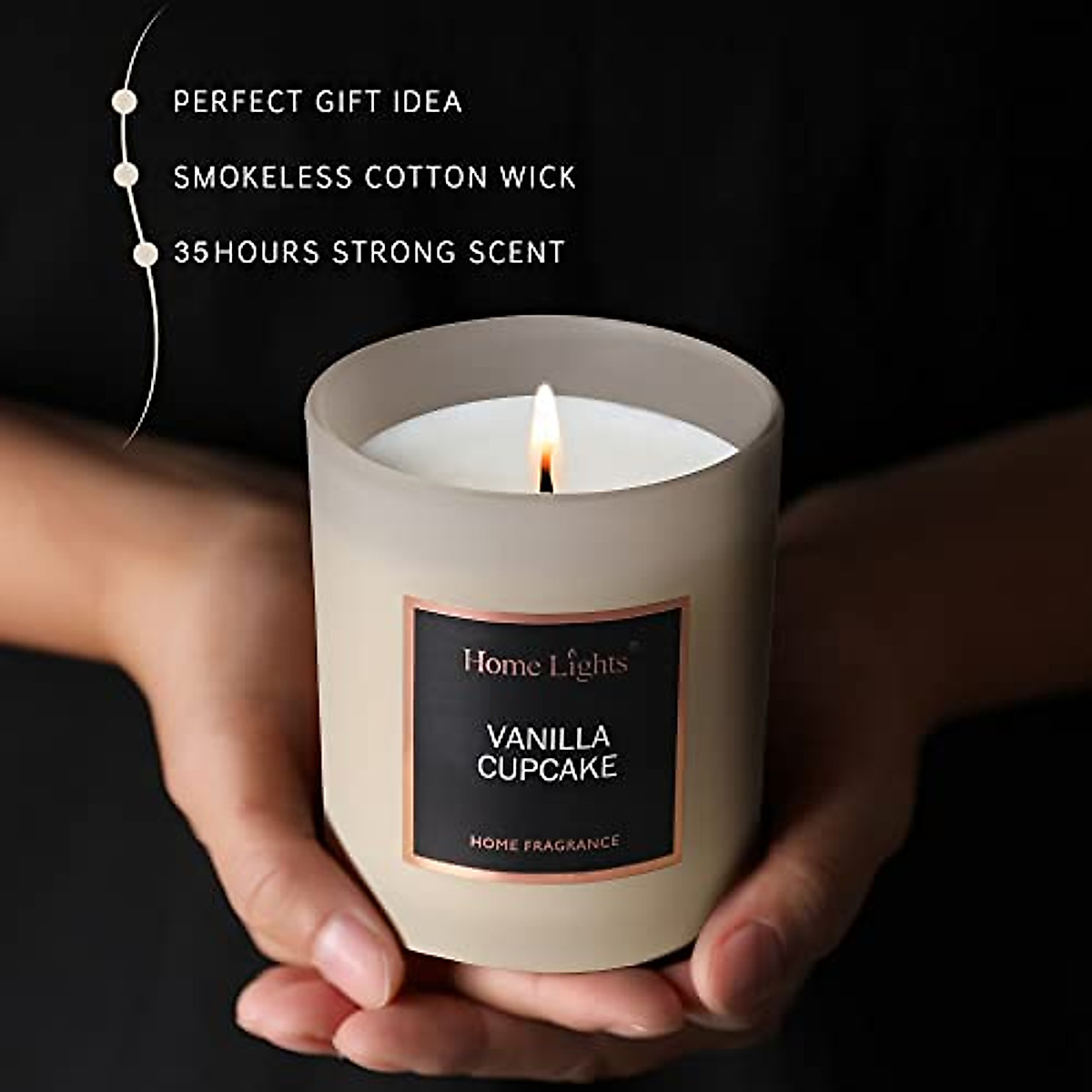 Scented Jar Candle with Favorite Natural Fragrances - Quality Soy Wax, Smokeless Cotton Wick, Long Lasting 35 Hour Burn. Includes Luxury Lid in Gift Pack