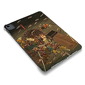 Cute Japanese Antique Samurai case Compatible with iPad Mini Air Pro 7.9 8.3 9.7 10.2 10.9 11 12.9 inch Pattern Cover New 2022 2021 Trifold Stand 3 4 5 6 7 8 9 Generation 71 (9.7" 5/6 gen)