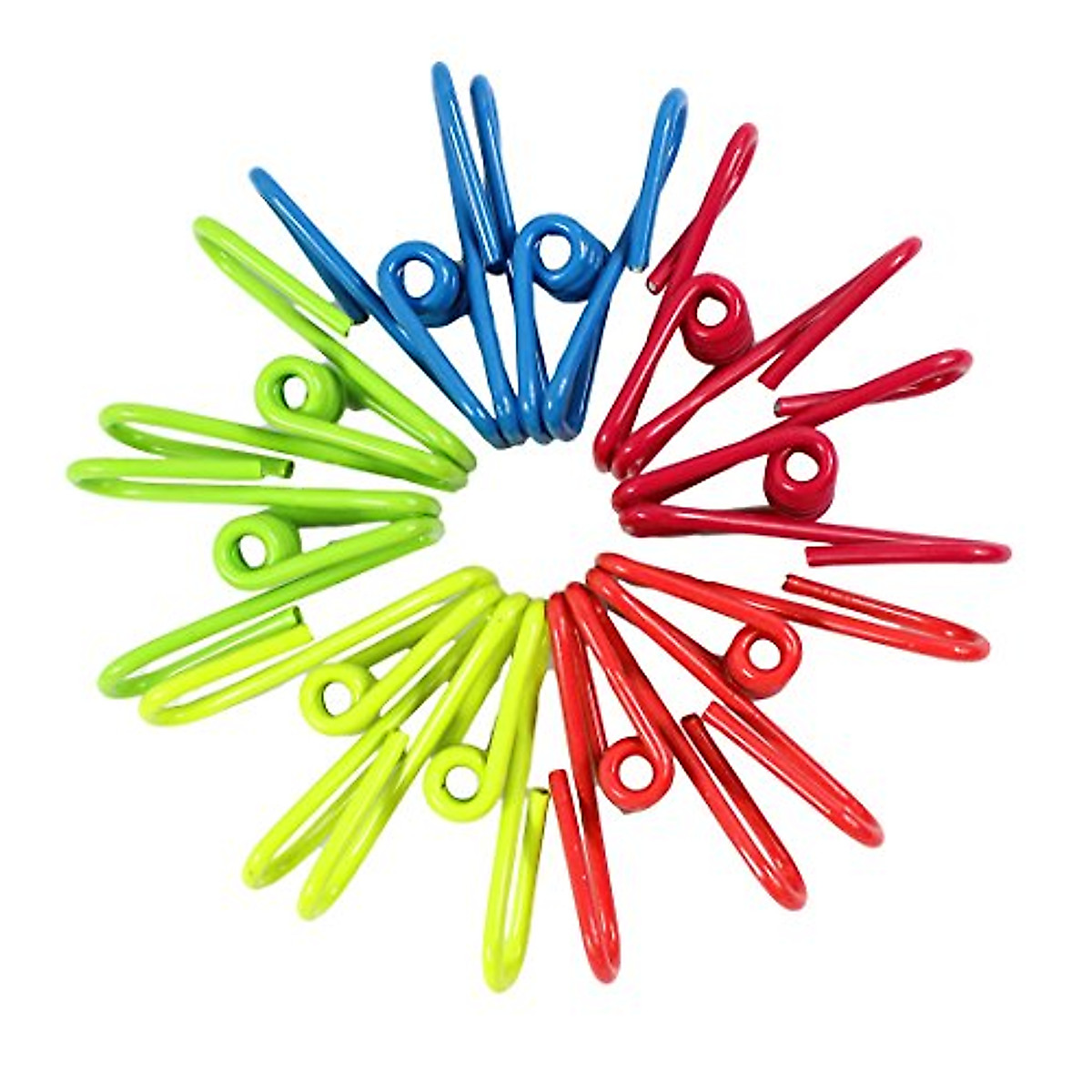 Xiaoyu 2 Inch Muti-Purpose Clothesline Clips Steel Wire Cord Clips Pins Utility Clips for Home/Office, Pack of 50