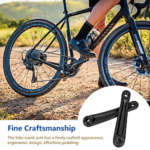 Watris Veiyi 2PCS Bike Crank Arm, Bicycle Crank Arm, Left Single Chain Crank Arm for Electric Bicycle, Folding Bicycle, Hybrid, Mountain Bicycle, Road Bike
